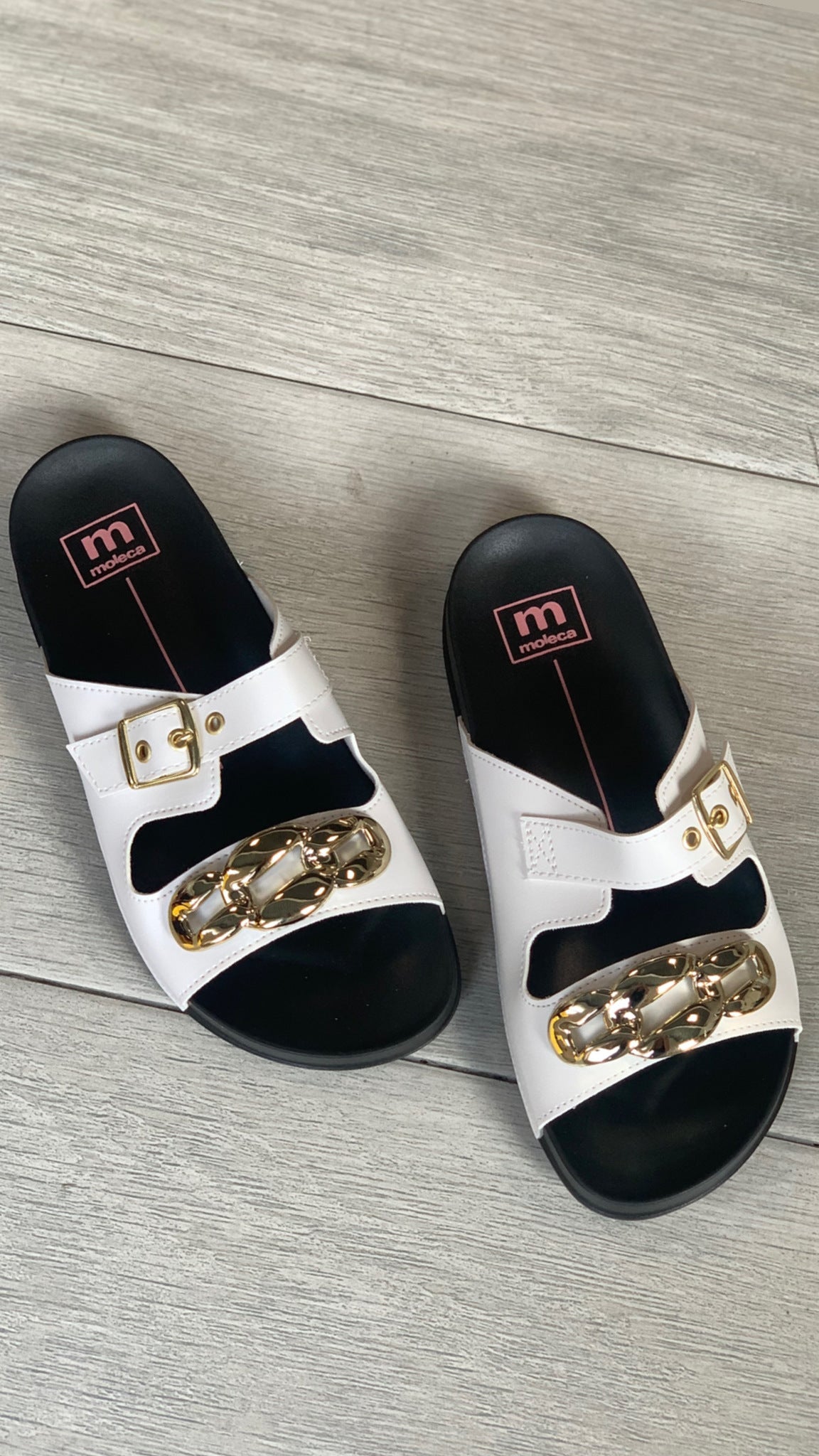 Moleca White Chunky Sandals – Passaggi